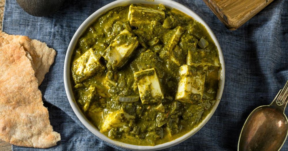 Indisk palak paneer i spenatsås | Land