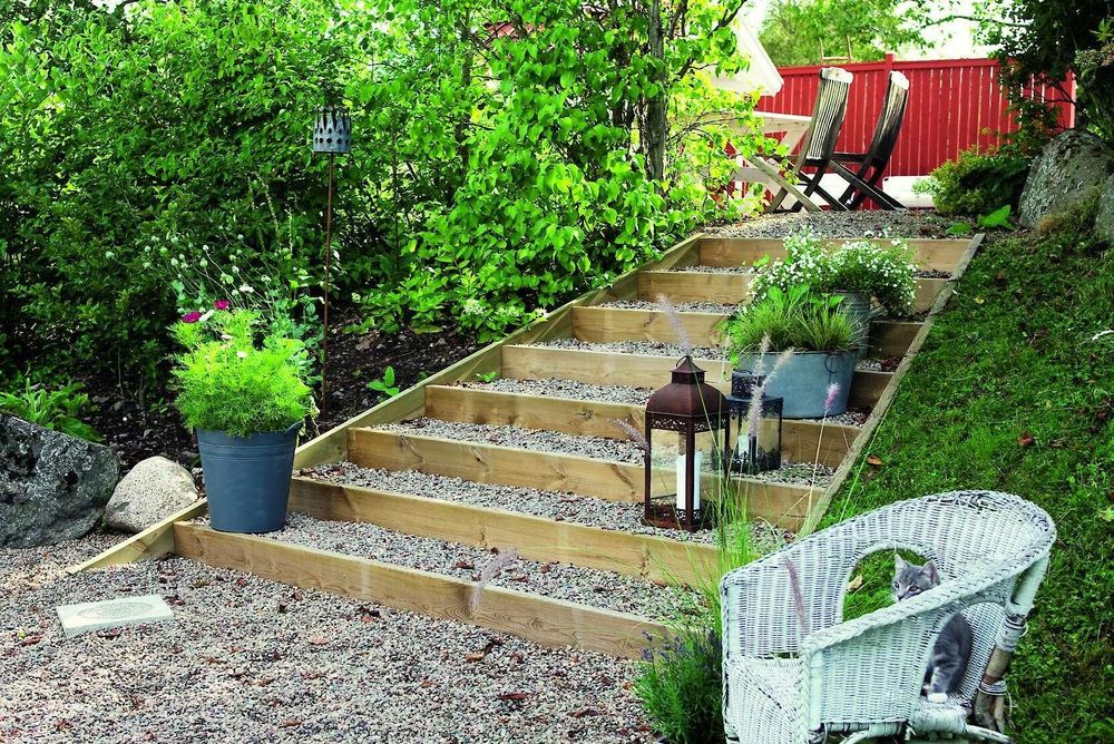 Bygg en grusad trappa till trädgården – planskiss | Land